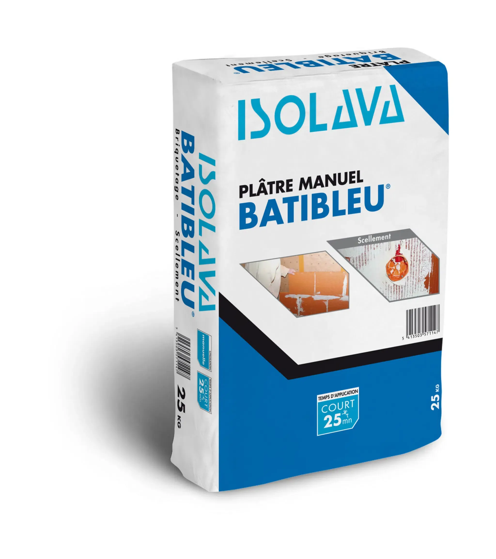 ISOLAVA- BatiBleu -Plâtre Manuel -25 min - Groupamat.fr