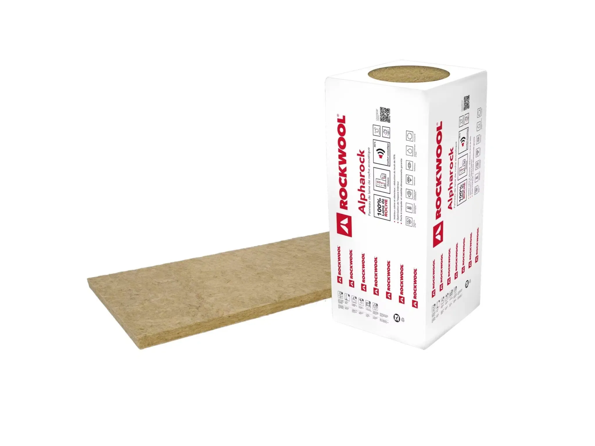 ROCKWOOL- Alpharock -Panneau Isolant Laine de Roche - Groupamat.fr